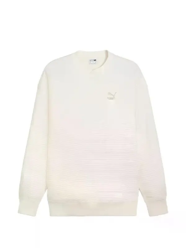 PUMA Waffle-knit Embroidered Sweater