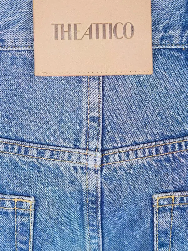 Attico Long Pant Wide-leg Cropped Jeans