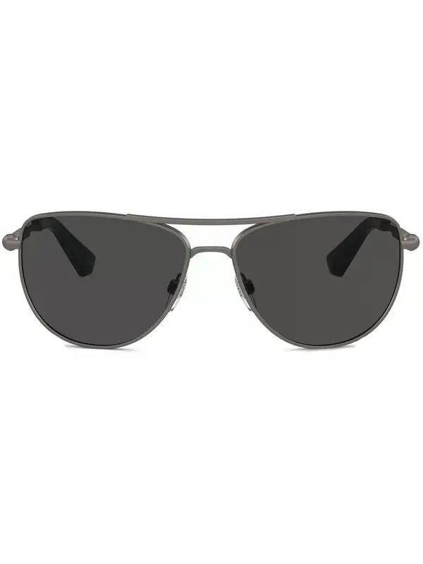 Burberry Logo-engraved Sunglasses - Grey