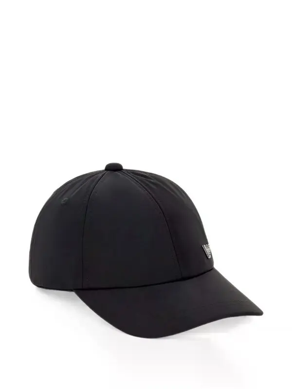 Emporio Armani Logo-plaque Baseball Cap - Black