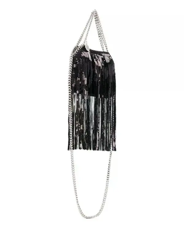 Stella McCartney Falabella Sequin-fringed Shoulder Bag