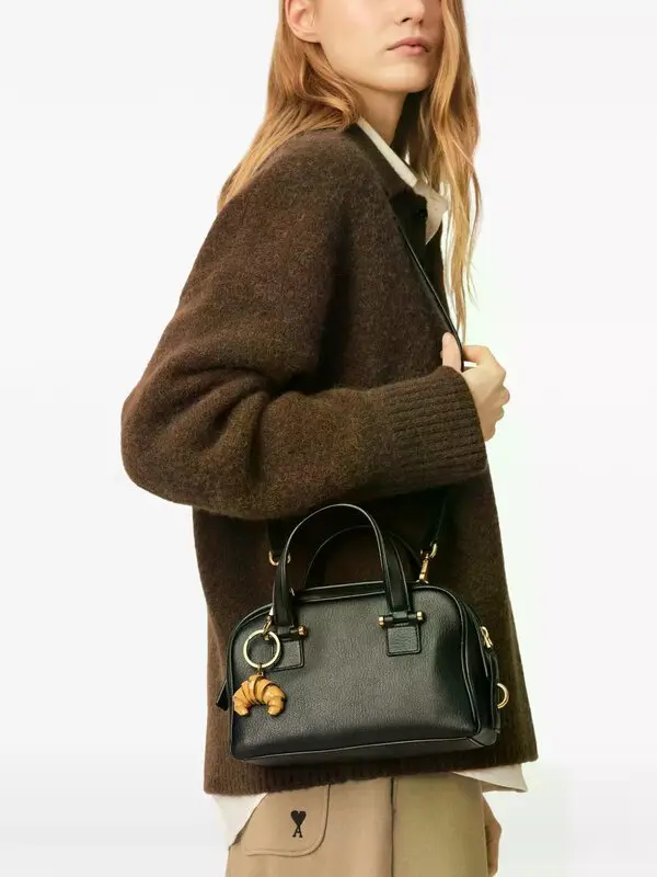 AMI Paris Small Cowhide Leather Georges Bowling Bag