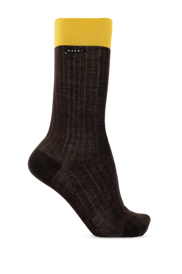 Marni Ribbed Cotton Socks