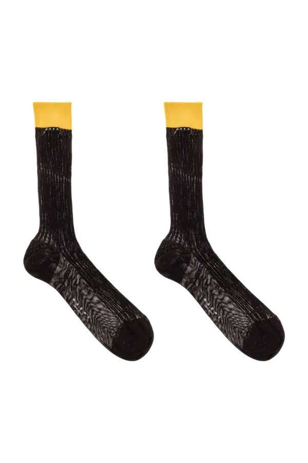 Marni Ribbed Cotton Socks