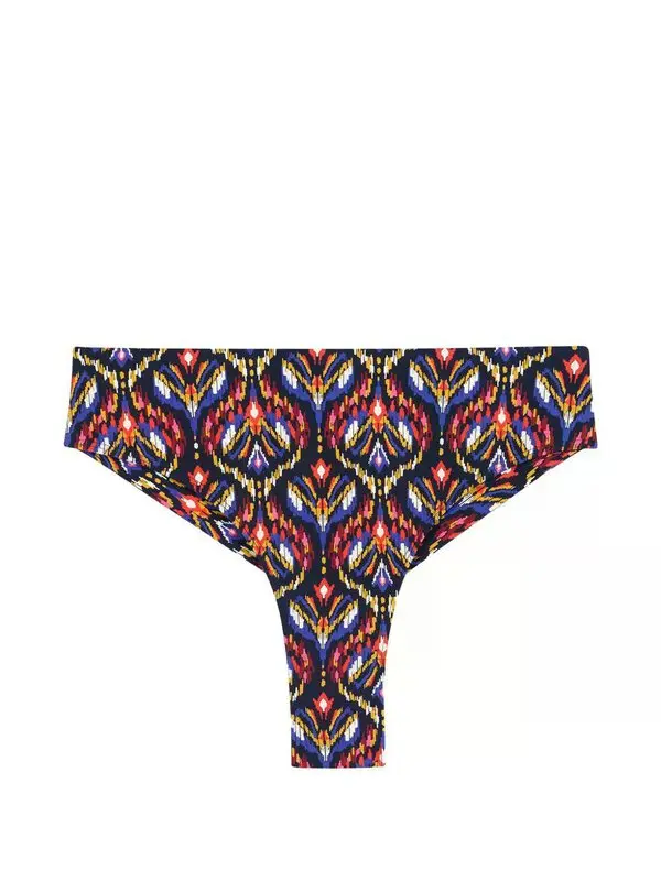 AUBADE Sunkissed Allure Ikat-print Bikini Briefs - Blue