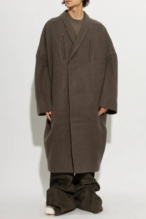 Rick Owens Wool Coat - Brown