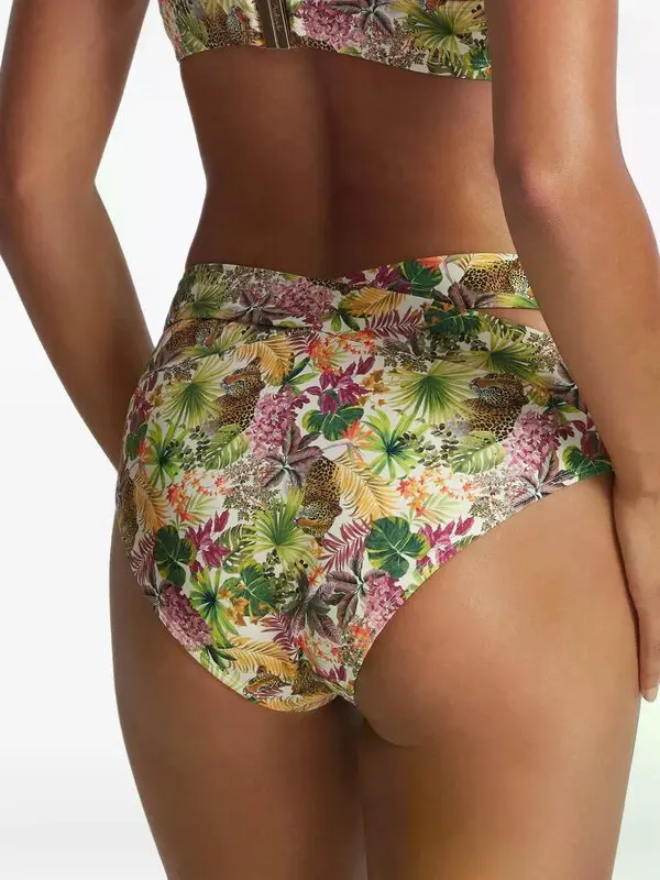 AUBADE Exotic Fever Tropical-print Bikini Bottoms
