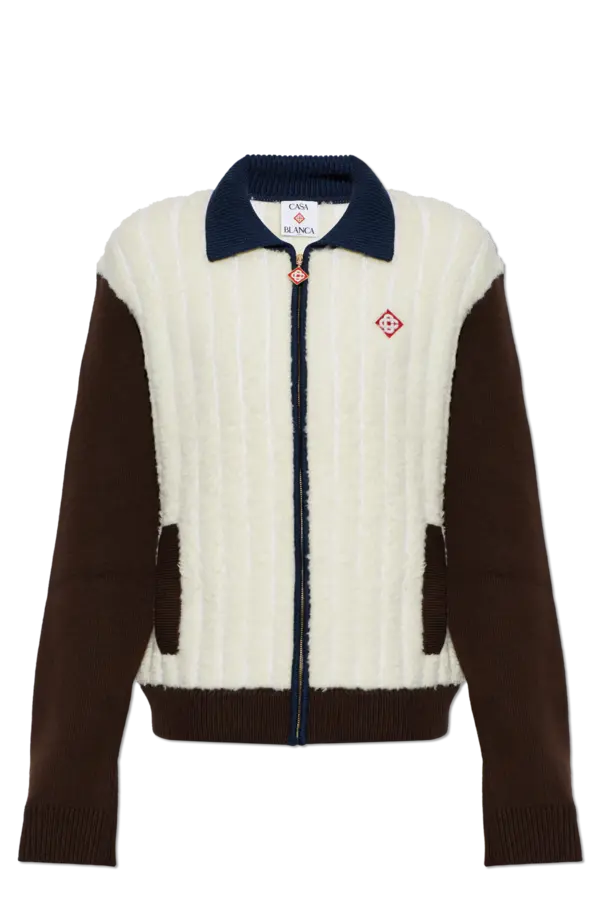 Casablanca Cardigan With Pockets - Cream