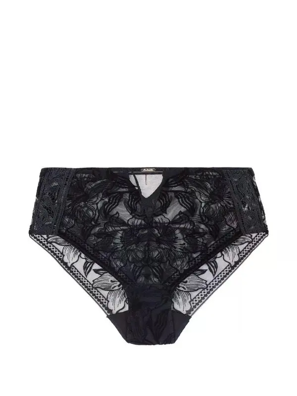 AUBADE Coeur À Corps Floral-embroidered Briefs