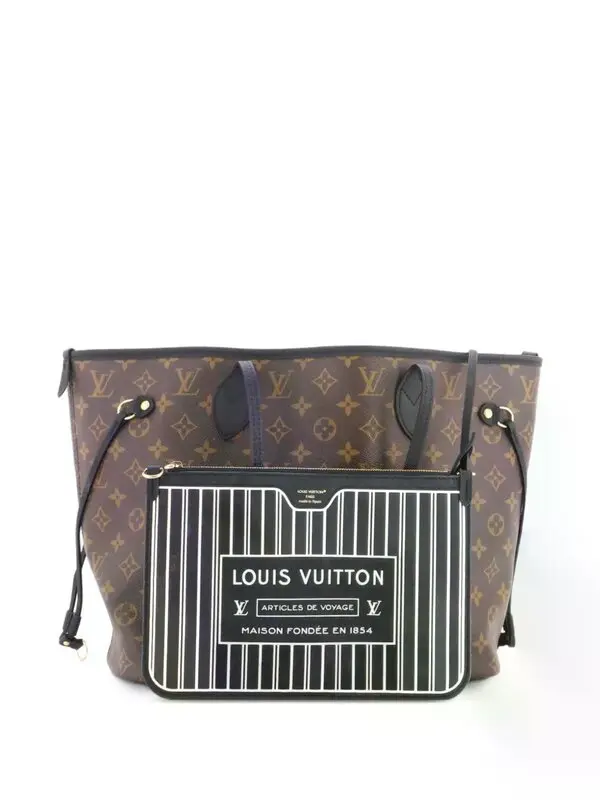LOUIS VUITTON Neverfull Inside Out Monogram Canvas And Leather Mm Tote Bag - Black