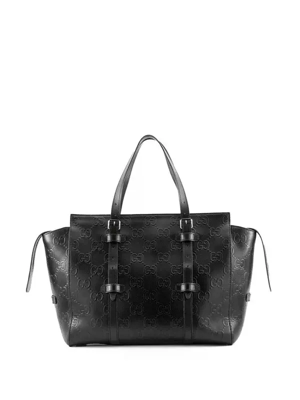 Gucci 2016-2026 Gg Embossed Perforated Calfskin Tote Bag