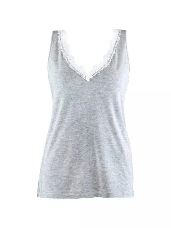 AUBADE Sweet Bliss Lace-trim Pyjama Top - Grey