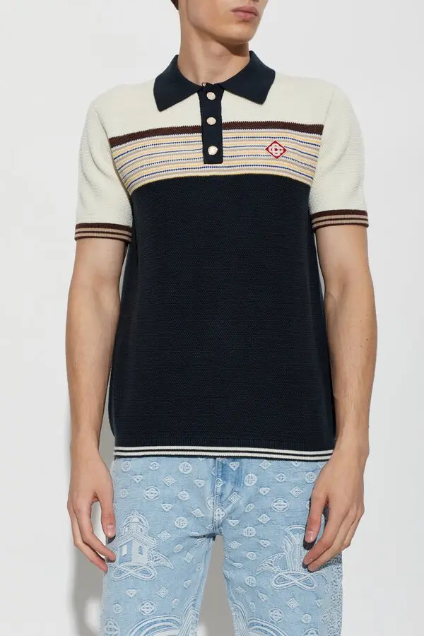 Casablanca Polo Shirt With Logo Patch