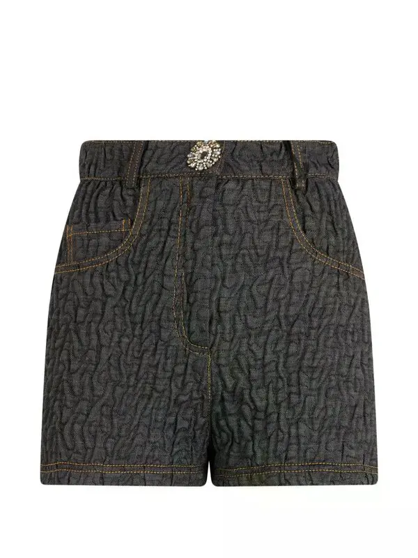 Moschino High-waisted Five-pocket Shorts - Grey