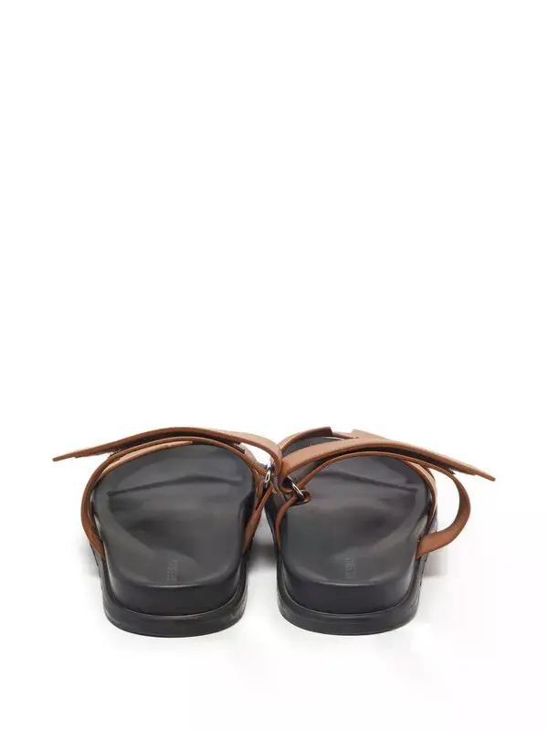 Hermès Chypre Touch-strap Sandals - Brown