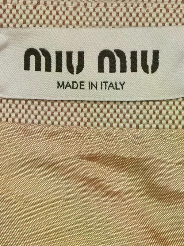 Miu Miu Leather-trim Mini Skirt