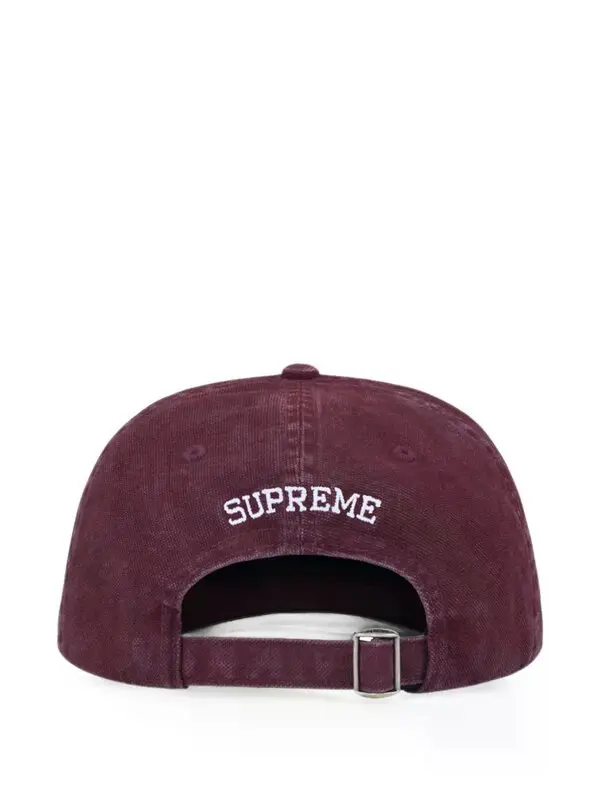 Supreme S Logo Washed Canvas Baseball Cap