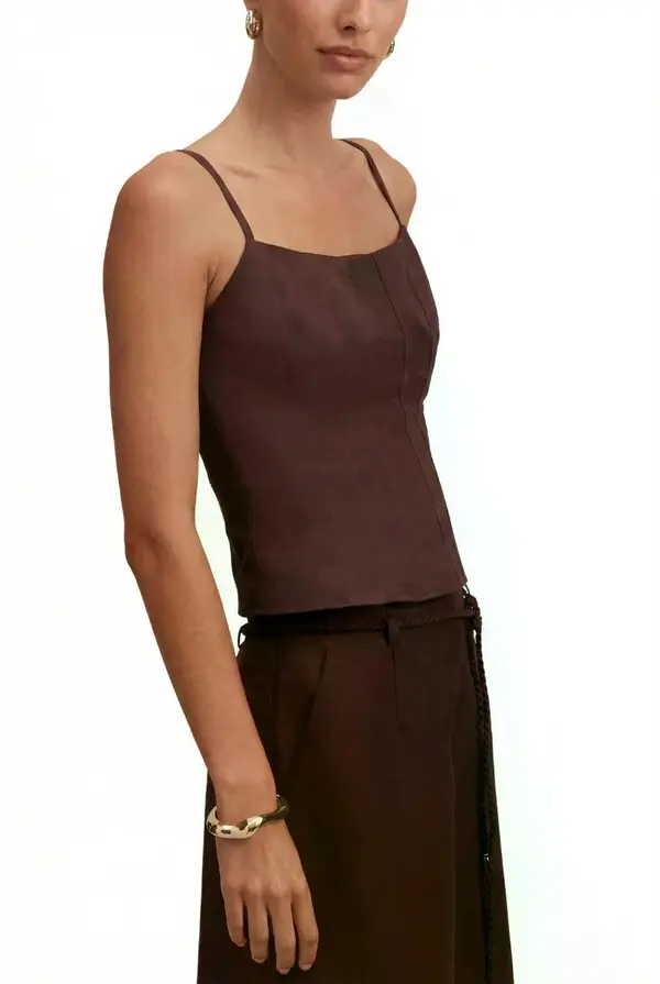 EVER NEW River Cropped Corset Top
