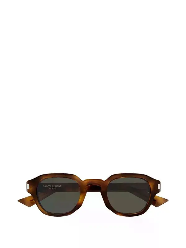 Saint Laurent Sl 946 Geometric-frame Sunglasses - Brown
