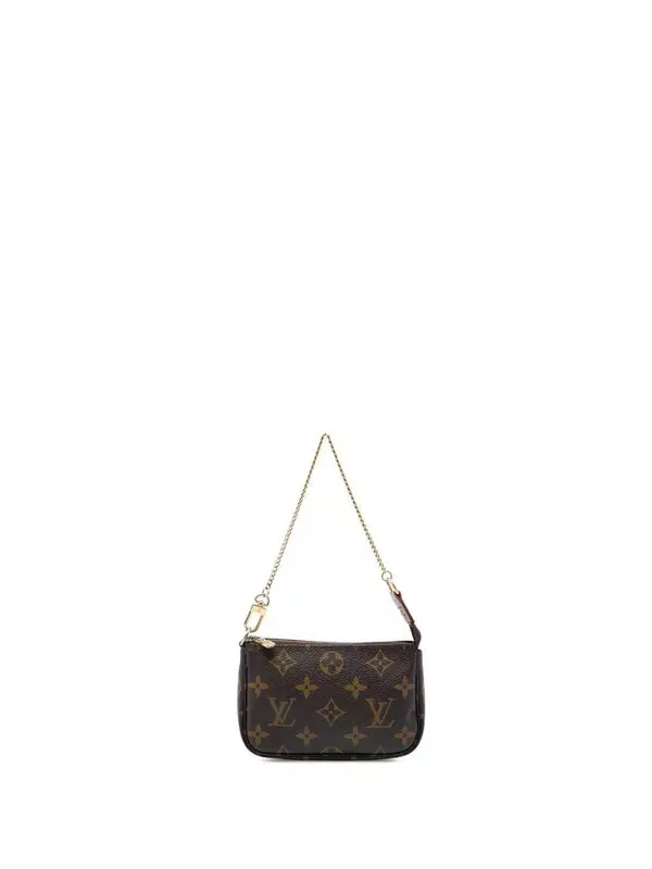 LOUIS VUITTON 2011 Monogram Mini Pochette Accessoires Handbag - Brown