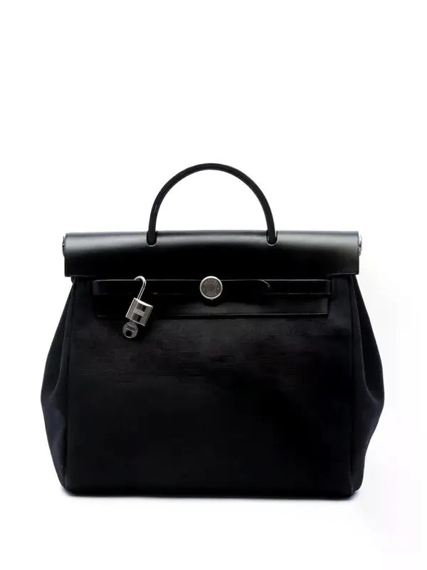 Hermès 2000 Toile Herbag Pm Backpack - Black