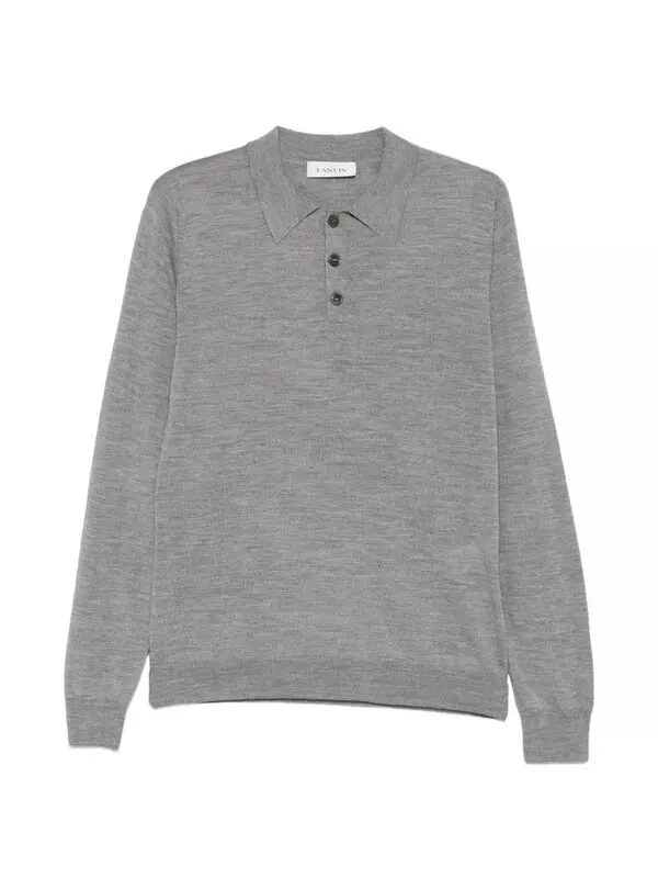 LANVIN Long-sleeve Polo Shirt