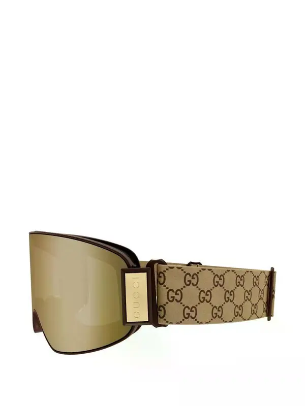 Gucci Gg-monogram Mirrored Goggles