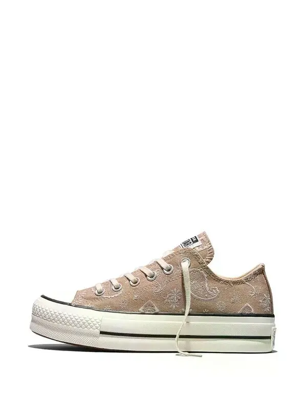 CONVERSE Chuck Taylor All Star Paisley-embroidered Platform Sneakers