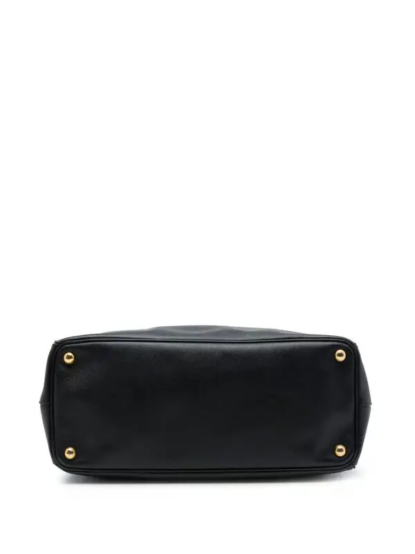 Prada 2010-2026 Large Saffiano Lux Galleria Double Zip Satchel