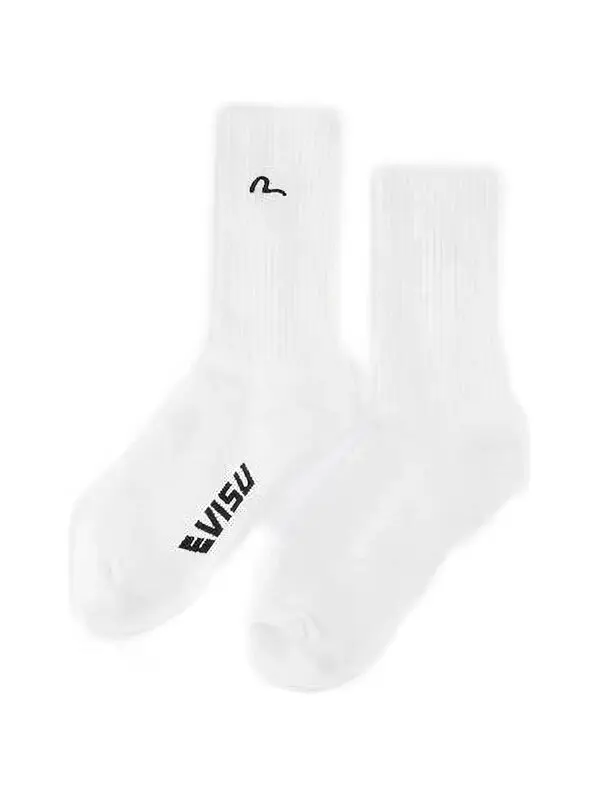 EVISU Seagull-embroidered Socks