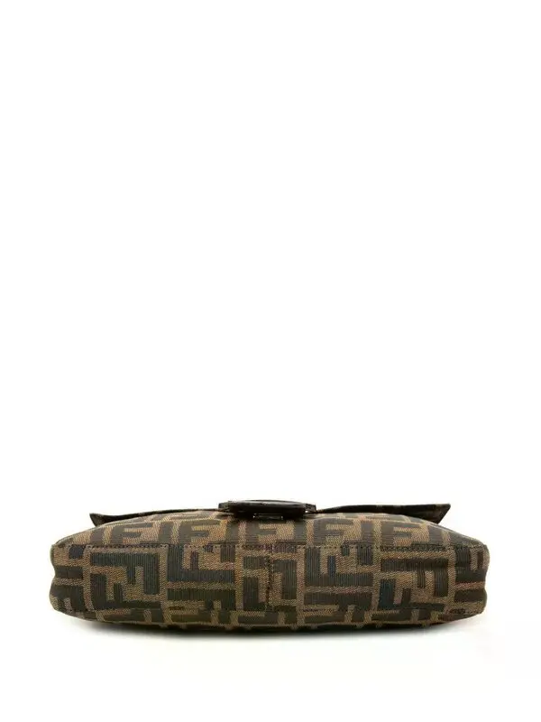 Fendi 2000-2010 Zucca Canvas Baguette Shoulder Bag