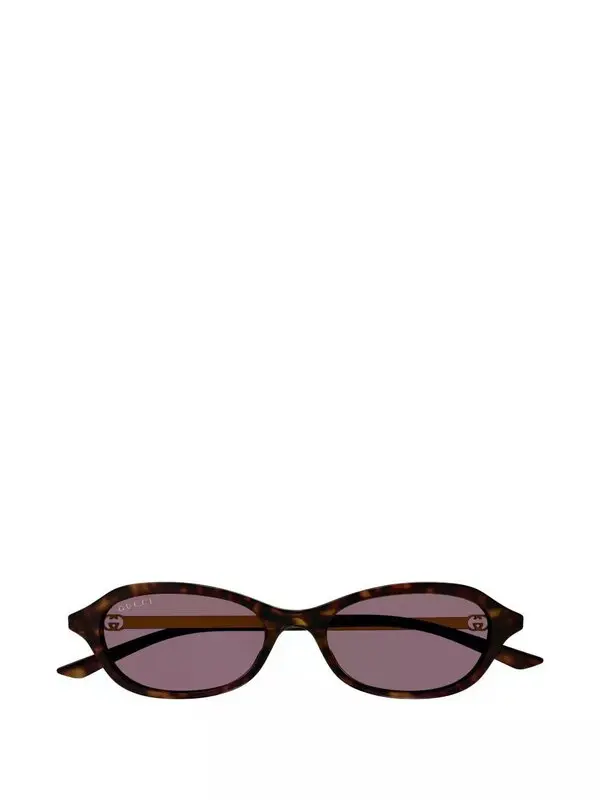 Gucci Interlocking G Tortoiseshell-effect Sunglasses - Brown