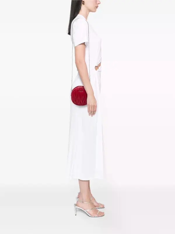 Miu Miu 2010-2016 Matelasse Nappa Round Crossbody Bag