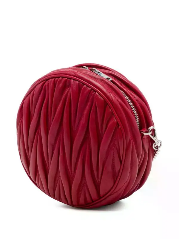 Miu Miu 2010-2016 Matelasse Nappa Round Crossbody Bag