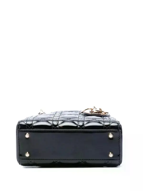 Dior 2018 Mini Patent Cannage Lady Satchel