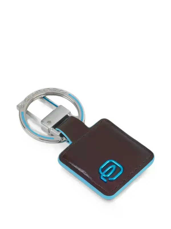 PIQUADRO Carabiner Leather Keychain
