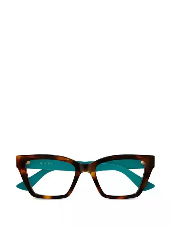 Gucci Tortoiseshell-effect Cat-eye Frame Glasses - Brown
