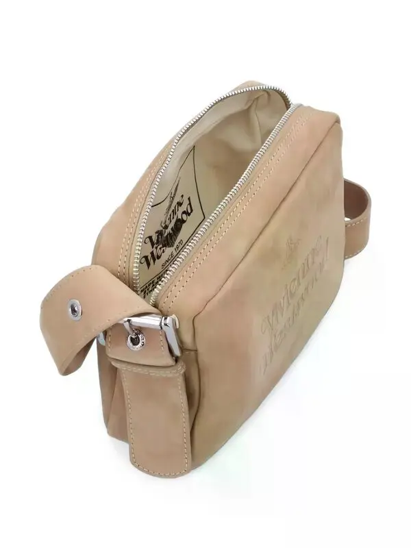 VIVIENNE WESTWOOD Logo-debossed Leather Tote Bag