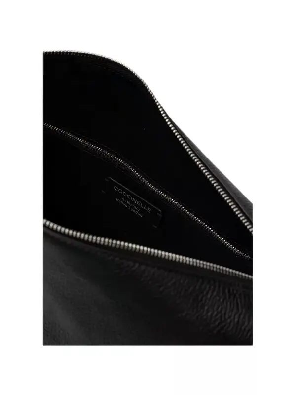 COCCINELLE Grainy Logo-print Shoulder Bag