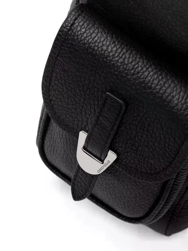 COCCINELLE Grainy Logo-print Shoulder Bag