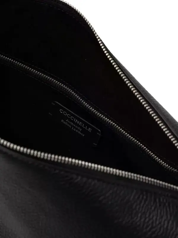 COCCINELLE Grainy Logo-print Shoulder Bag