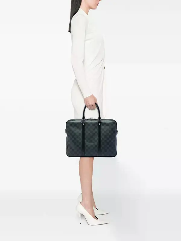 LOUIS VUITTON 2021-2026 Damier Graphite Porte Documents Voyage Pm Business Bag