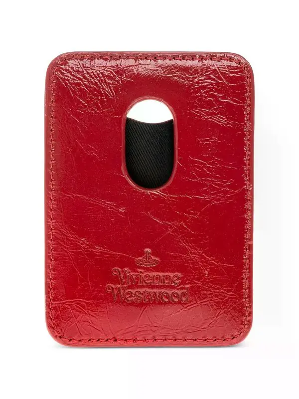 VIVIENNE WESTWOOD Orb-plaque Magsafe Card Sleeve - Red