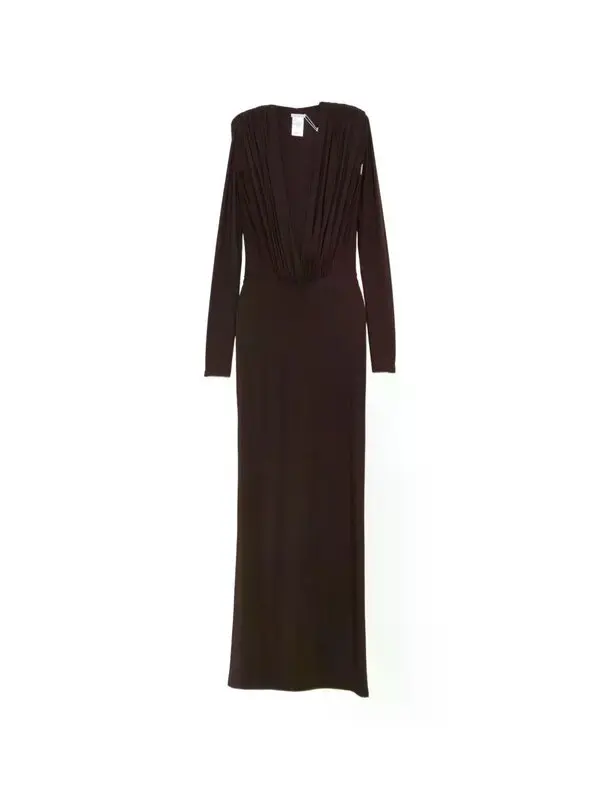 AMAZUIN Rasha V-neck Ruched Maxi Dress