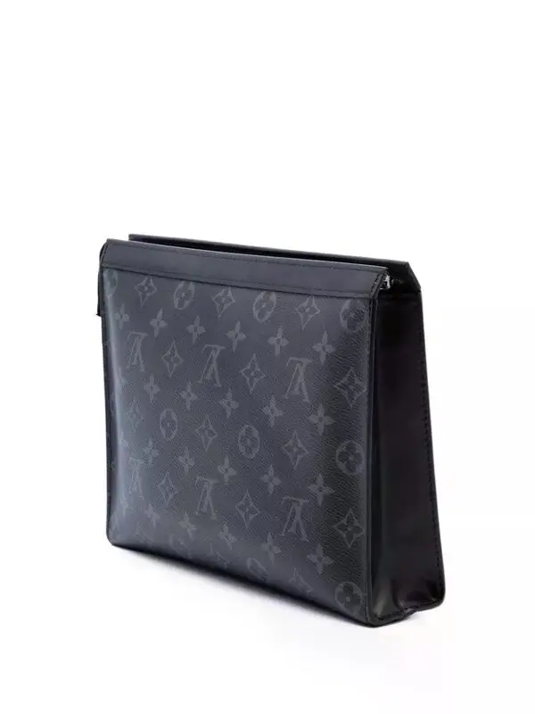 LOUIS VUITTON 2021 Monogram Eclipse Pochette Voyage Mm Clutch Bag