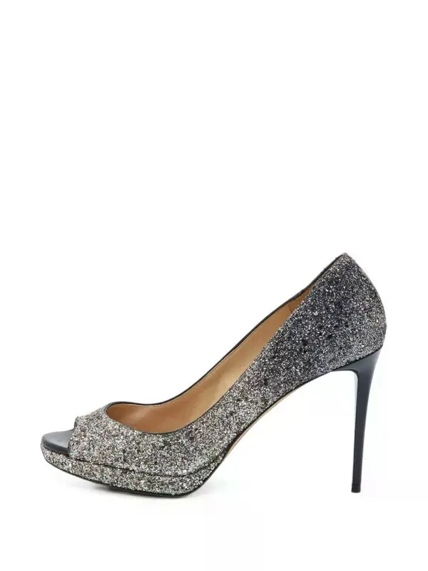 JIMMY CHOO Isabel Open-toe Pumps - Grey