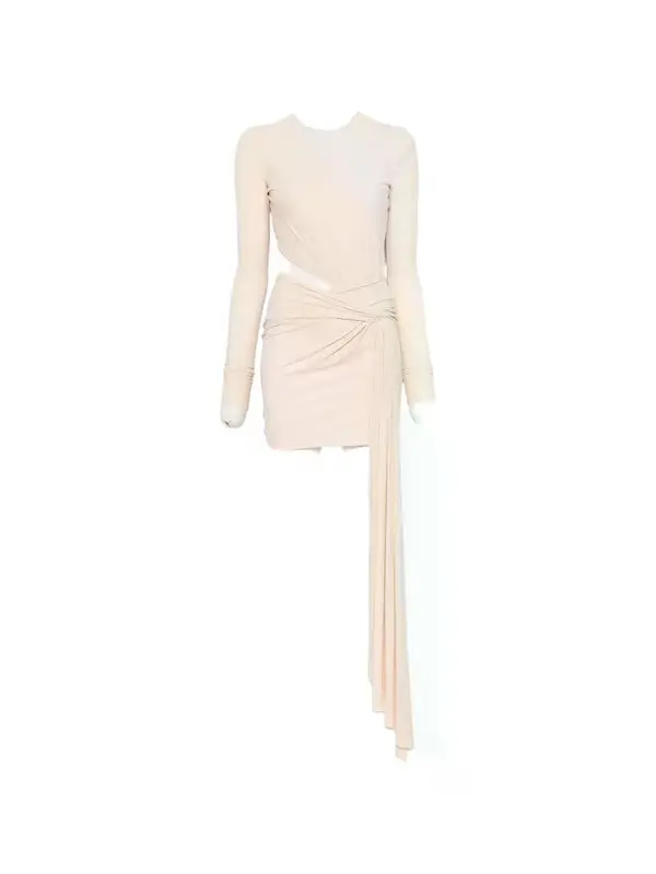 AMAZUIN Cut-out Draped Dress