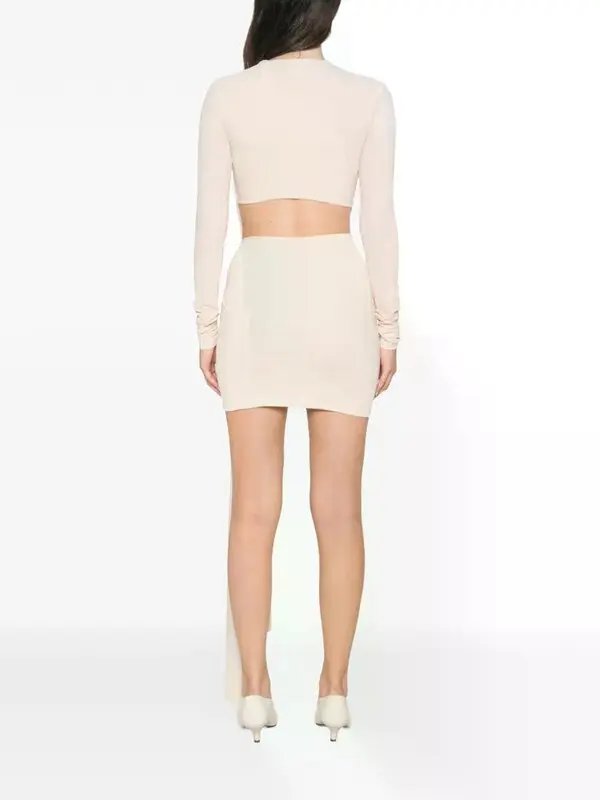 AMAZUIN Cut-out Draped Dress