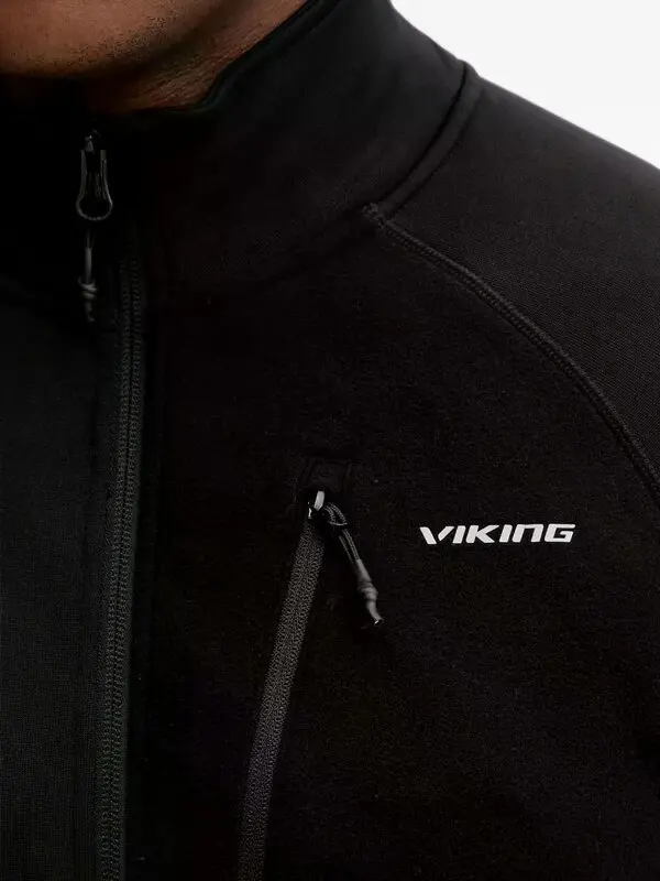 VIKING Polartec Zip-up Sweater - Black