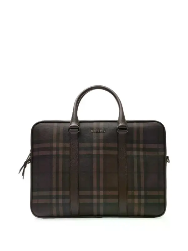 Burberry City Check Briefcase